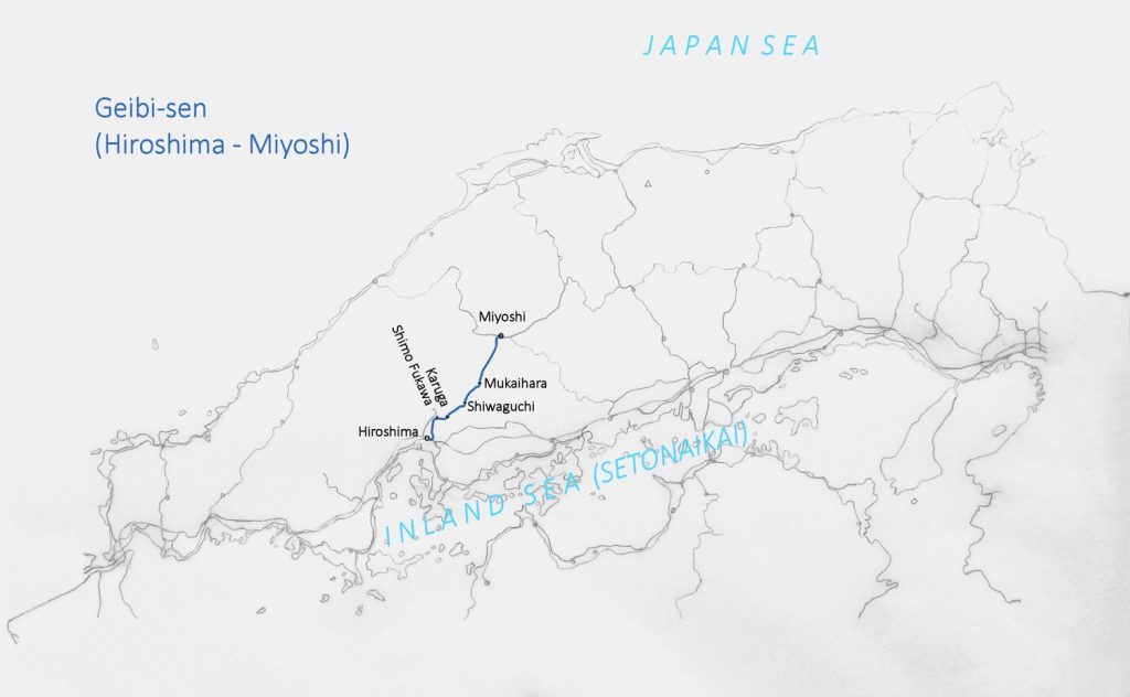 Geibi-sen (Hiroshima – Miyoshi) 芸備線（広島ー三次） – The Railways of Japan