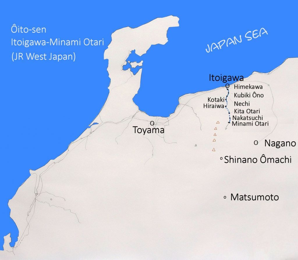 Ôito-sen (Minami Otari – Itoigawa, operated by JR West Japan) 大糸線 JR ...