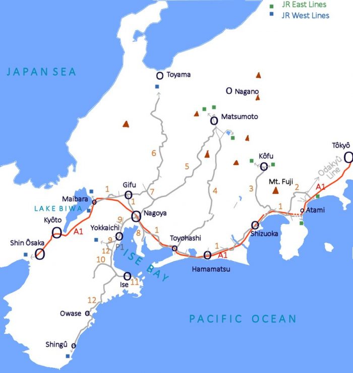 JR Tôkai (overview) – The Railways of Japan